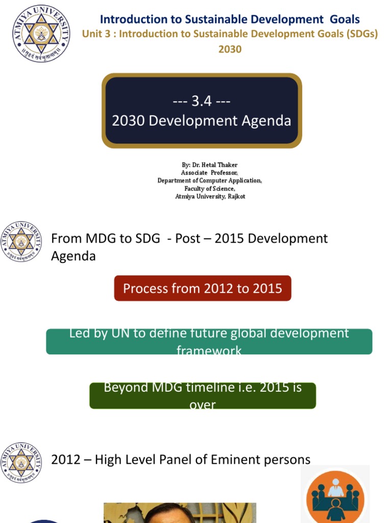 Module-3 - 3.4 - Post 2015 Agenda | PDF
