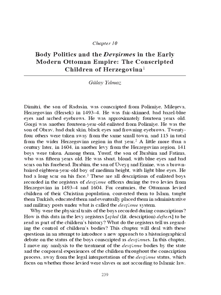 Ottoman Devşirme Body Politics | PDF | Social Science