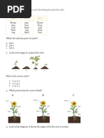 Plant Reproduction Quiz | PDF | Teaching Methods & Materials
