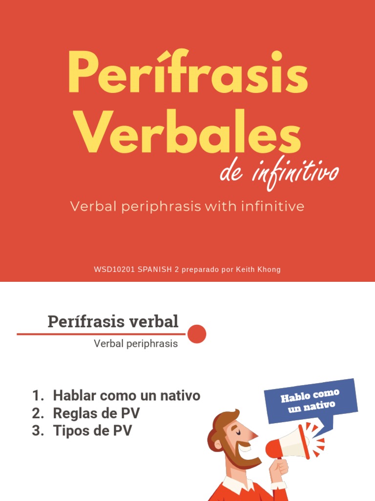 Tema 4-1 Perifrasis | PDF