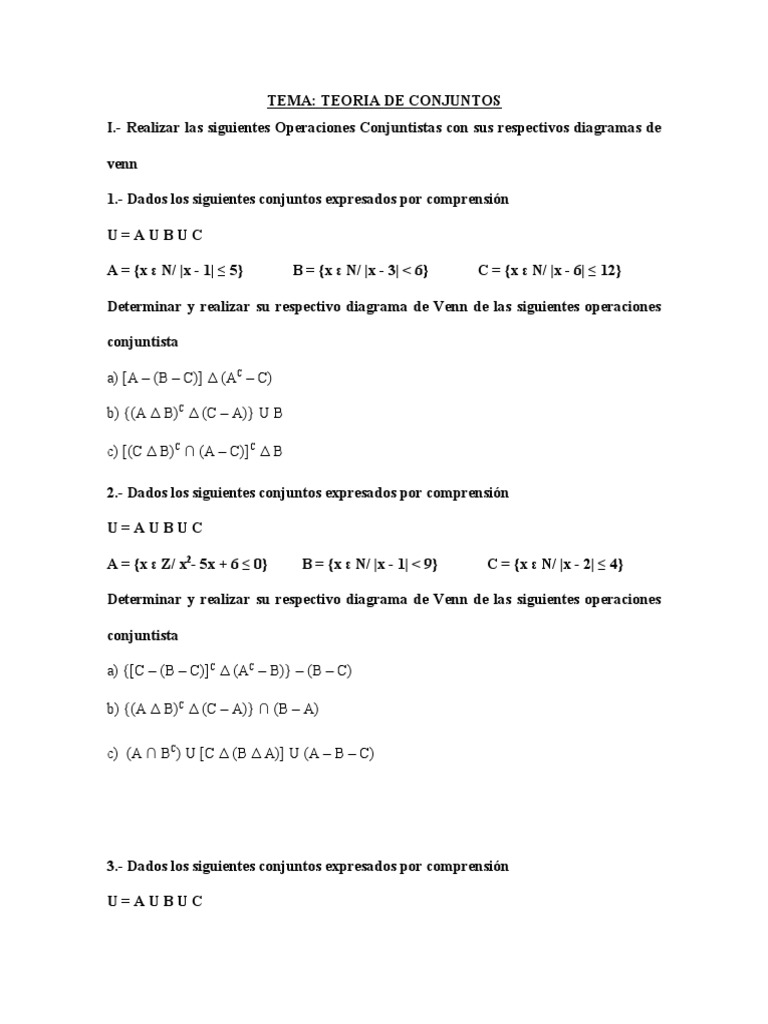 PR - Ctico Conjuntos | PDF