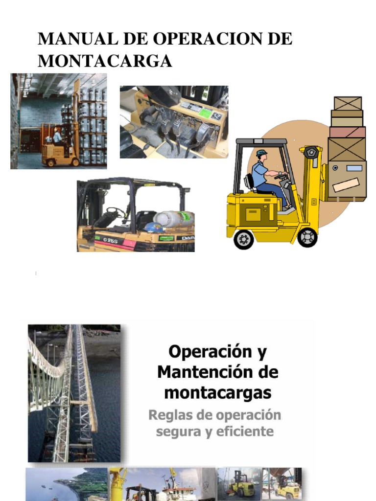 Manual de Operacion de Montacarga Avanse 1 | PDF