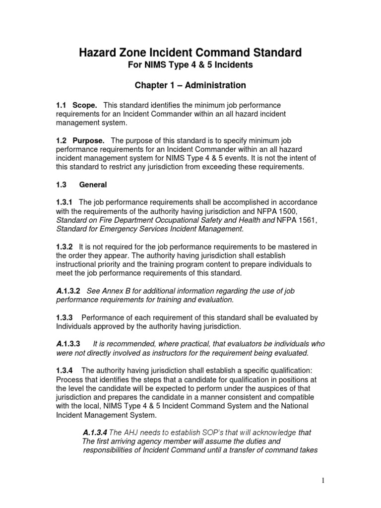 Blue Card I C Standard | PDF | Incident Command System | Communication