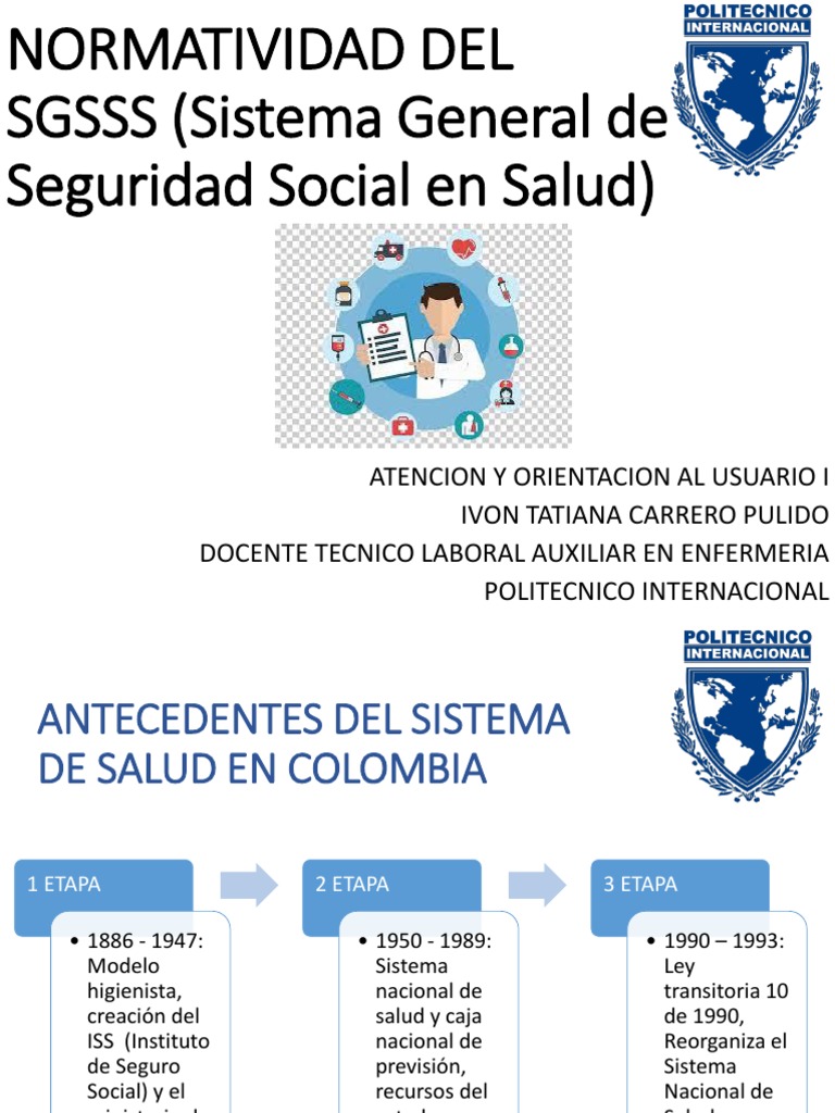 Lectura Normatividad Sistema General de Seguridad Social en Salud ...