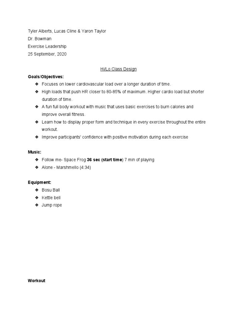 Hi Lo Class Design | PDF