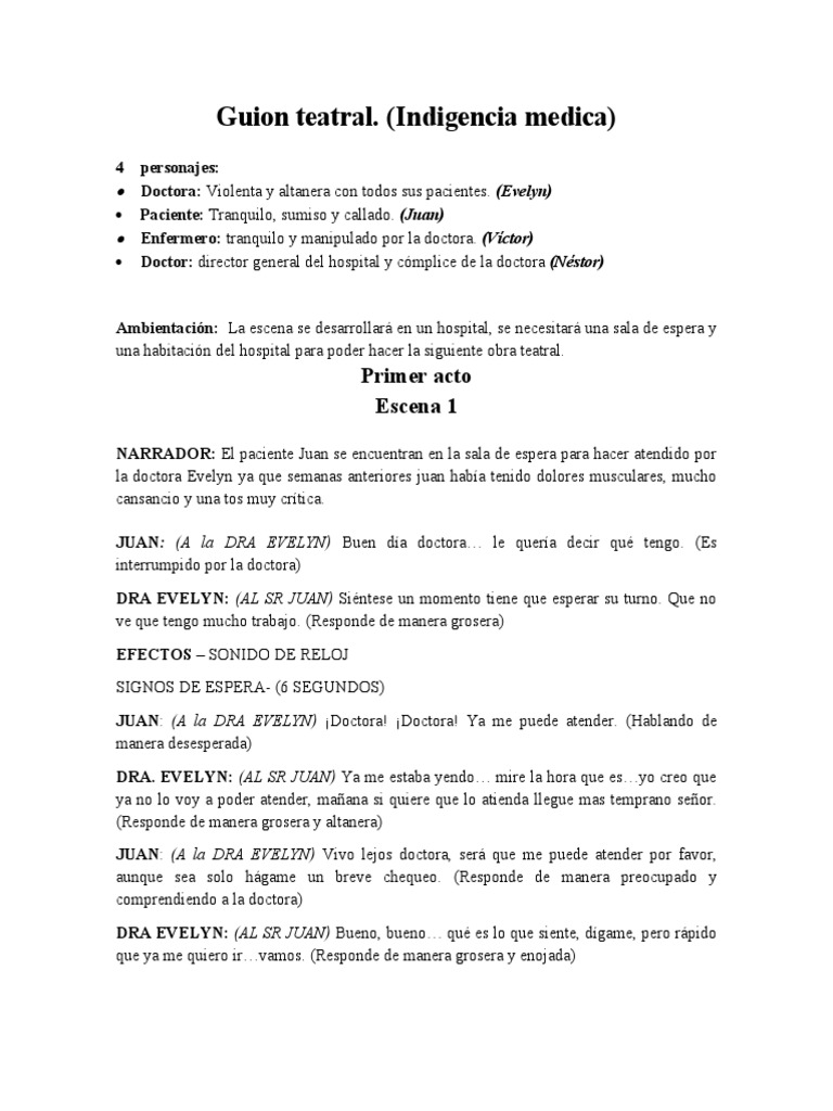 Guion Teatral 2 | PDF