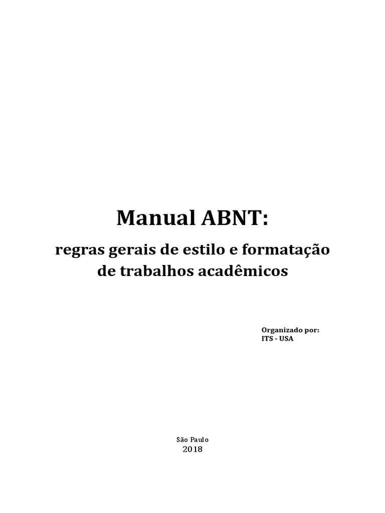 Manual de Normas ABNT | PDF | Citação | Abstract (resumo)