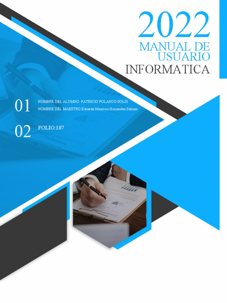 Portada de Word para Trabajos de Color Azul | PDF | Preguntas más ...