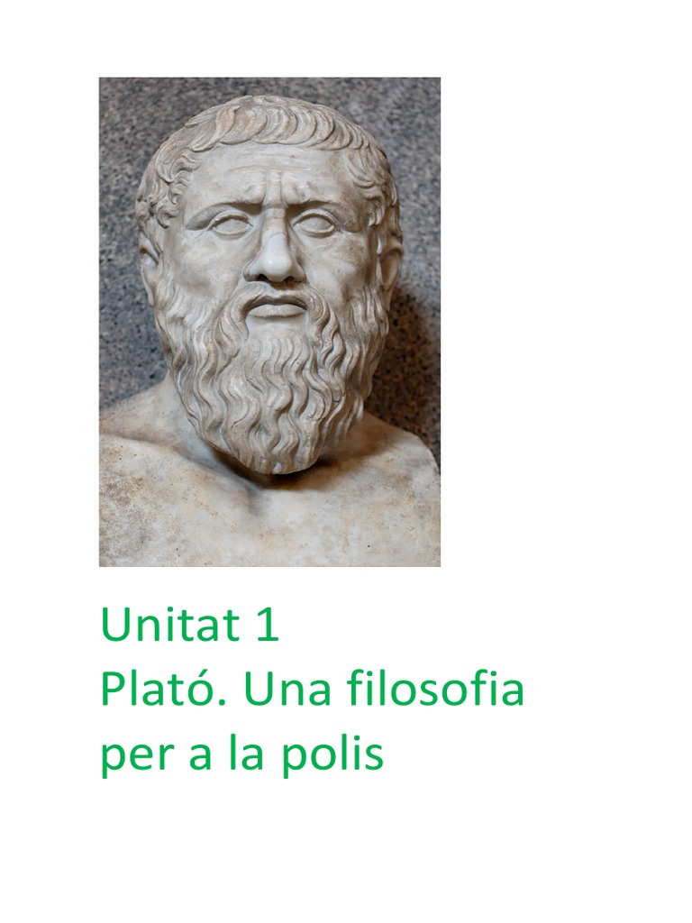 U1. Plató. Una Filosofia Per A La Polis | PDF