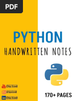 Python Notes | PDF | Control Flow | Boolean Data Type