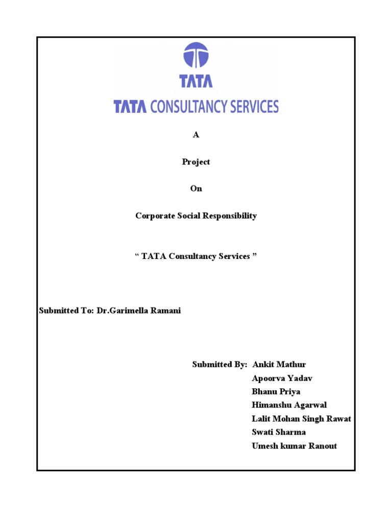 TCS CSR Section F | Corporate Social Responsibility | Environmental Policy