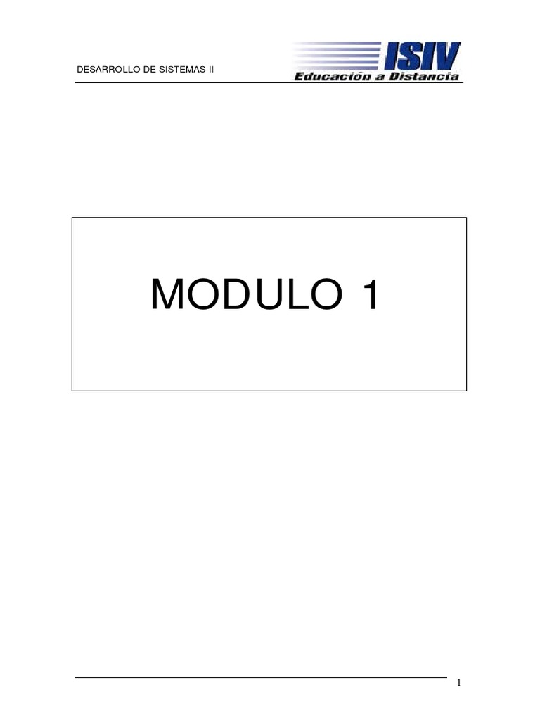 Modulo 1 | PDF