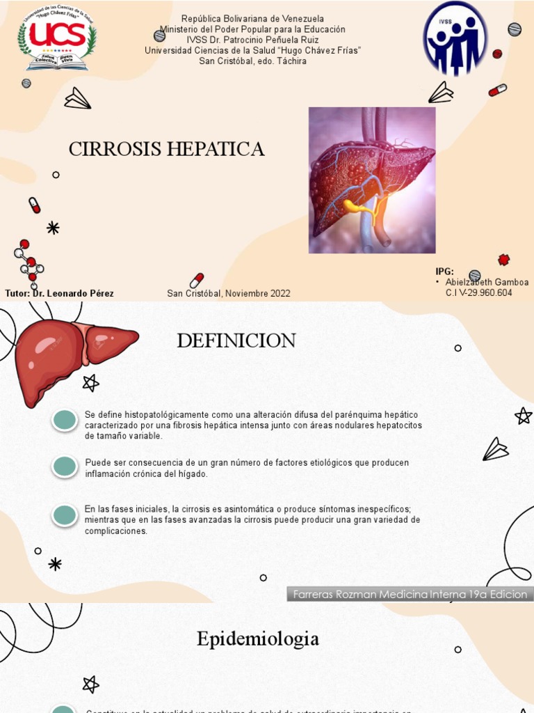 Cirrosis Hepática | PDF | Cirrosis | Hepatitis