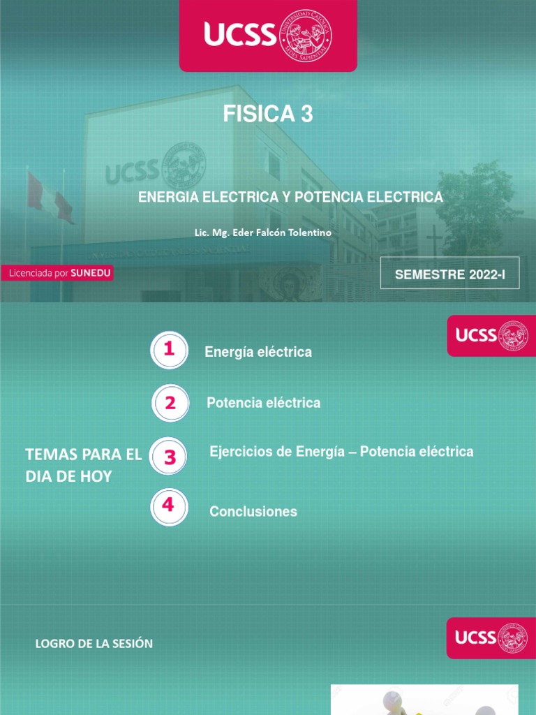 S14 - Energia y Potencia Electrica | PDF | Energia electrica | Resistencia Eléctrica y Conductancia