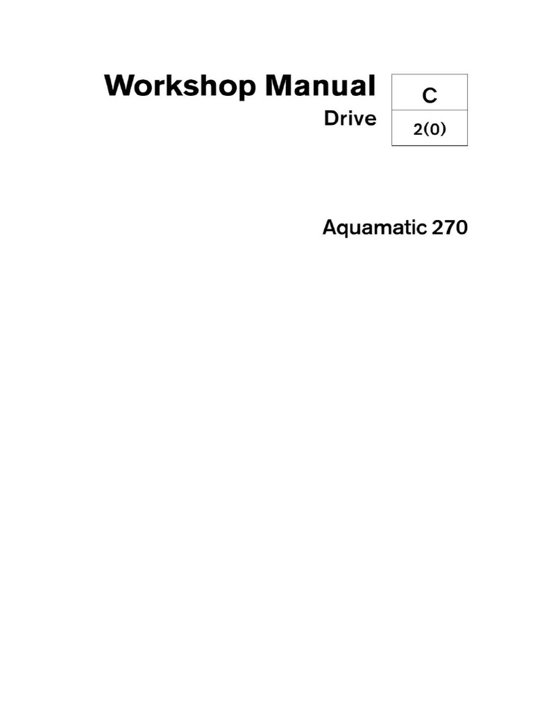 Manual Der Despiece Volvo Penta 270 | PDF