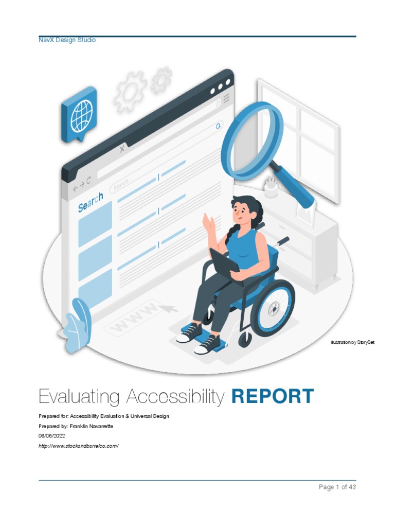 Accessibility Evaluation Report for WCAG 2.1 | PDF | Accessibility ...