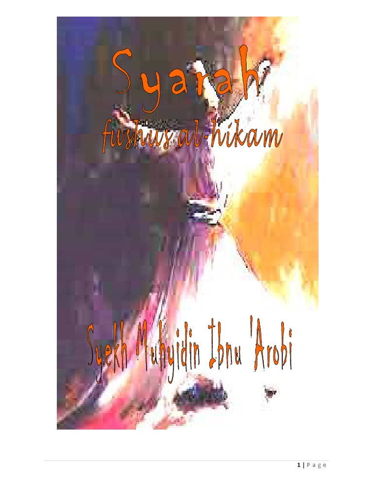 Kitab SYARAH FUSUS AL HIKAM | PDF