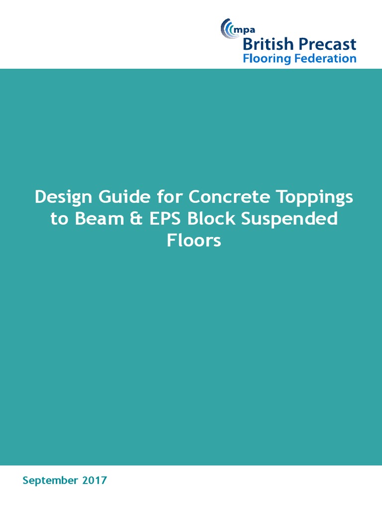 PFF Design Guide For Concrete Toppings On Beam and Block Floors | PDF