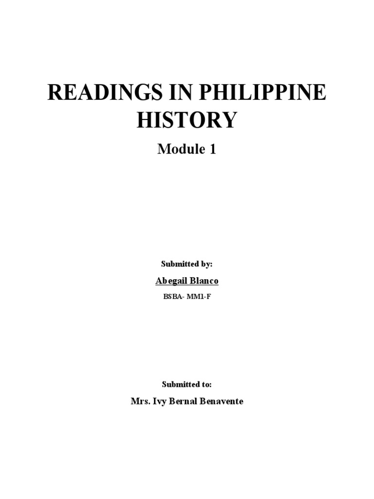 Readings in Philippines History Act. Sheets | PDF | Reason | Knowledge