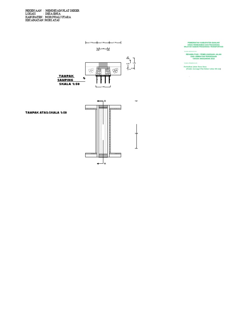 Desain Plat Deker Desa Ensa | PDF