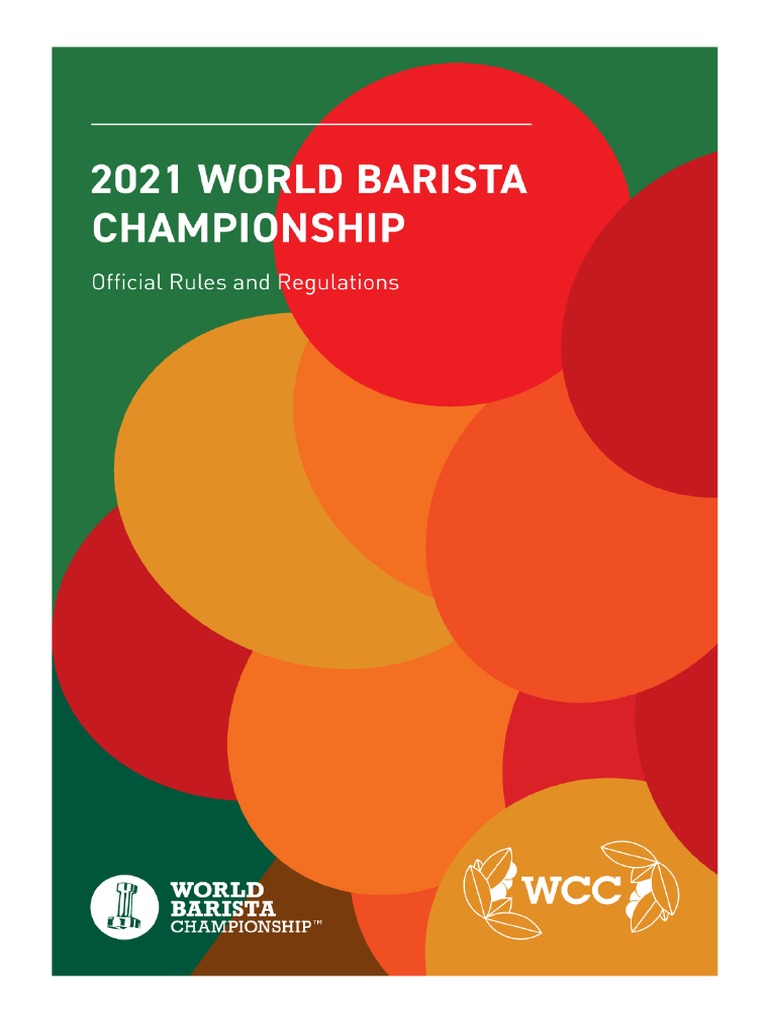 2021 World Barista Championship Rules | PDF | Drink | Coffee