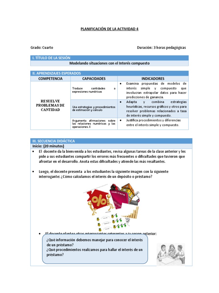 Mat4-Actividad 4 | PDF | Interés | Heurístico