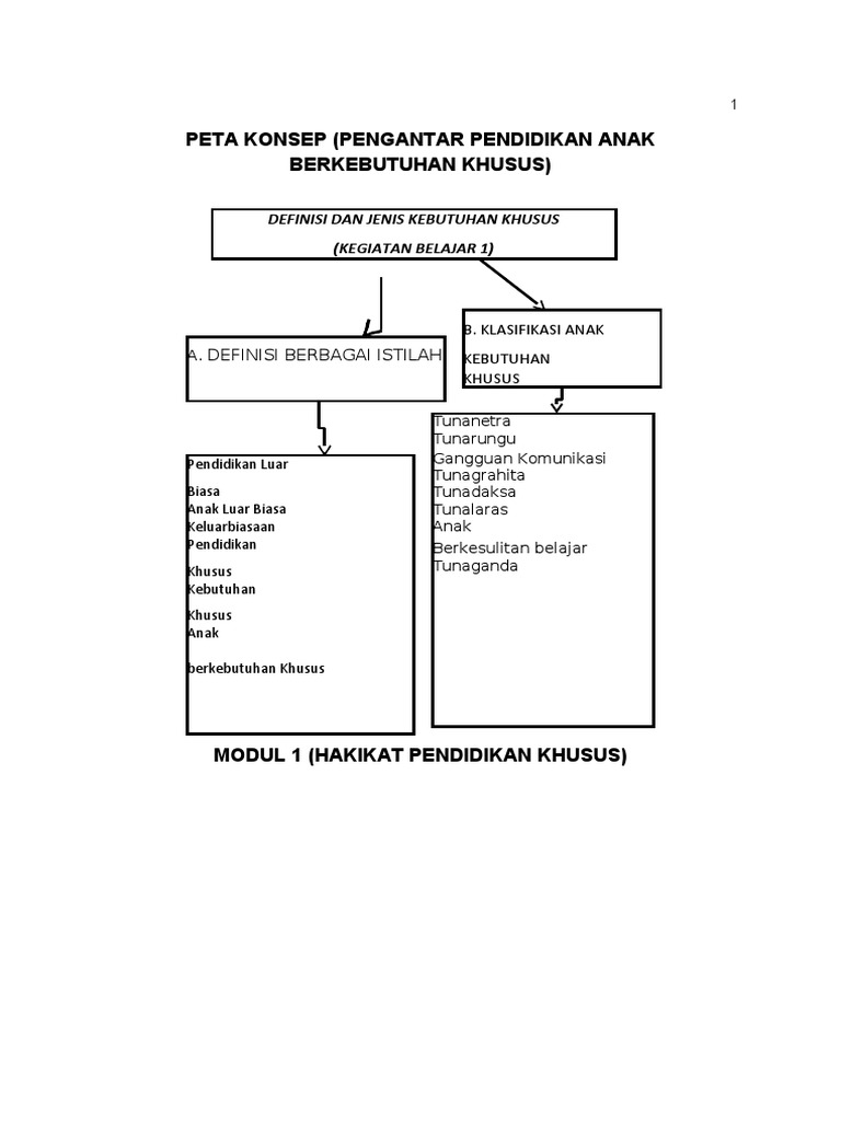 Peta Konsep ABK Modul 1 | PDF