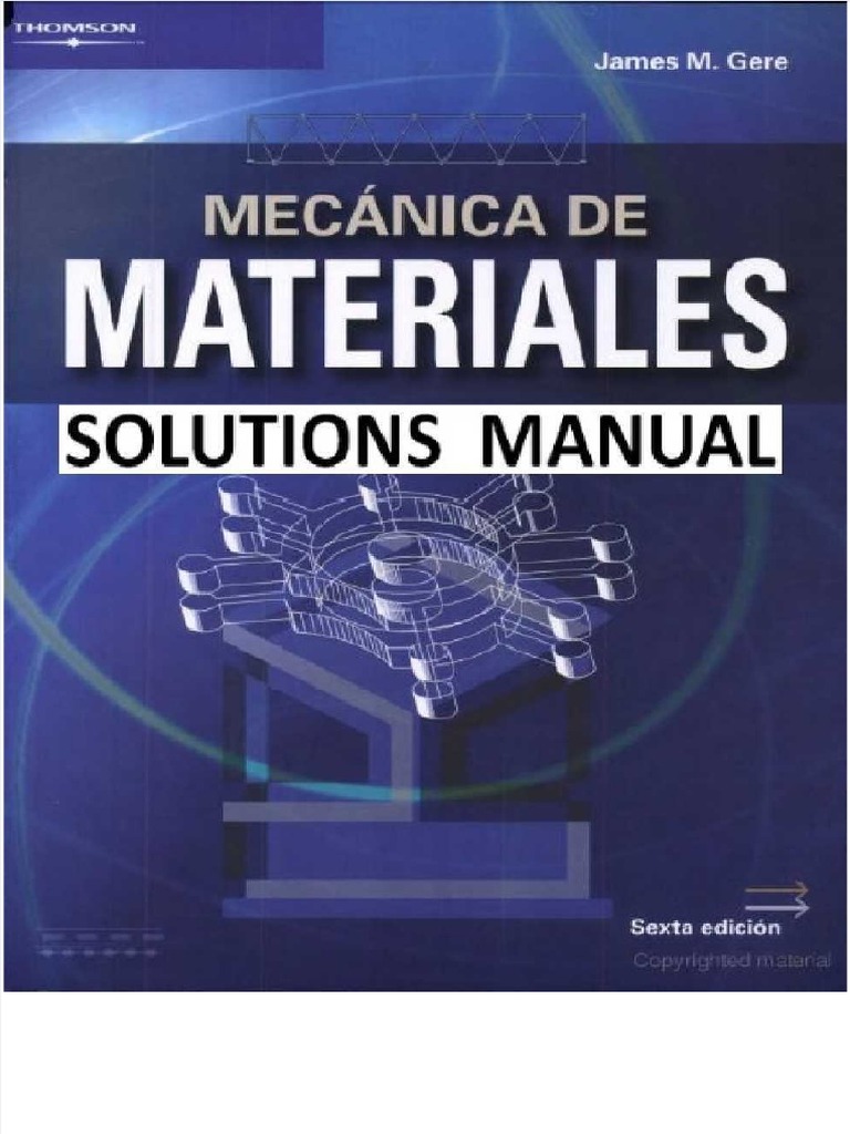 James Solucionario Mec Materiales Gere 6ta | PDF