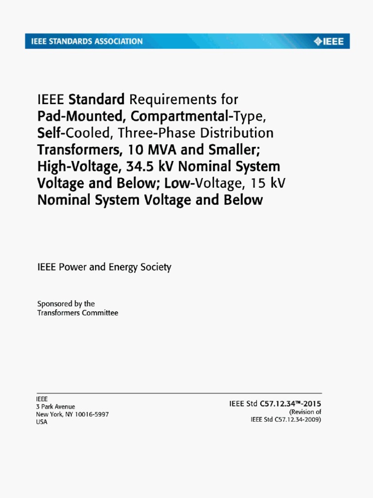 IEEE STD C57.12.34-2015 | PDF