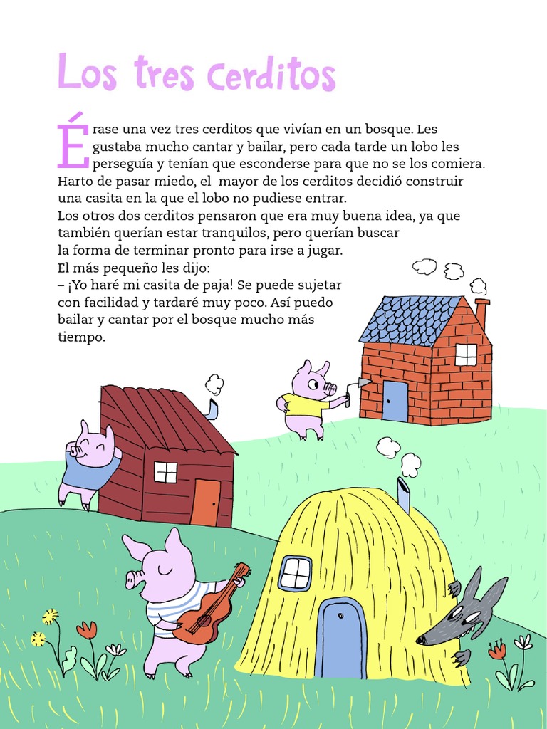 Cuento de los Tres Cerditos y Seguridad | PDF