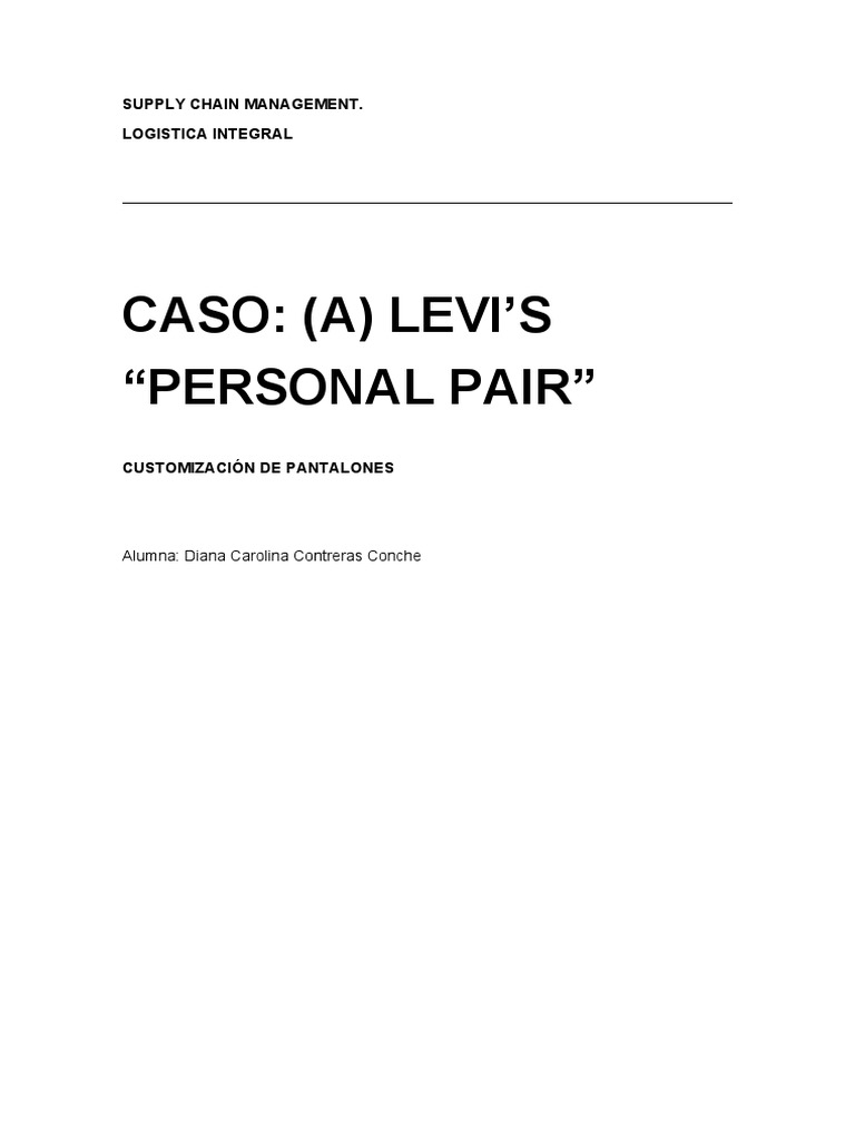Caso Levis | PDF | Logística | Business