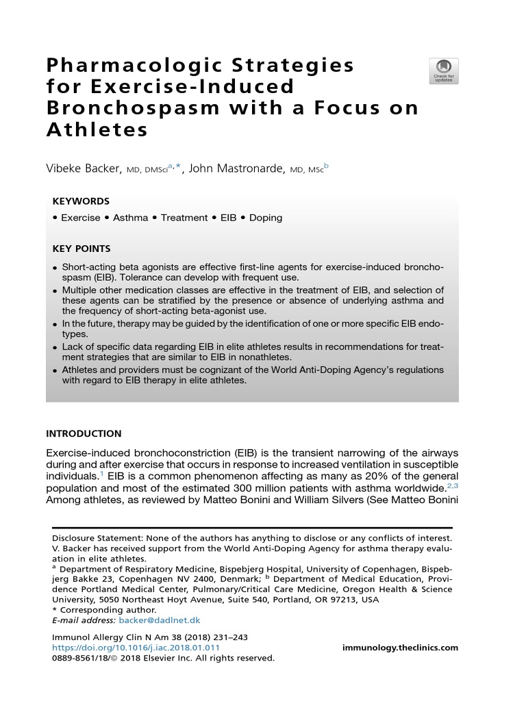 Backer 2018 | PDF | Asthma | Clinical Medicine