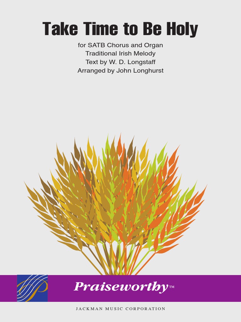 Take Time To Be Holy | PDF