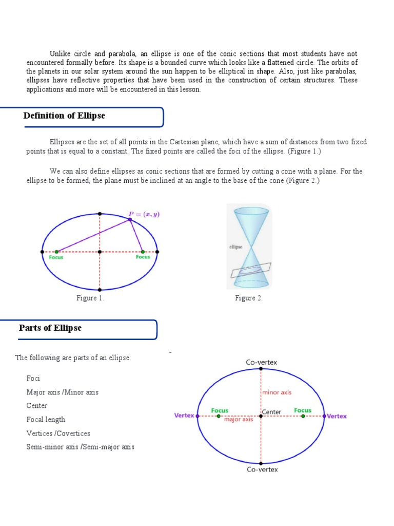 CH Ellipse | PDF | Ellipse | Euclidean Geometry