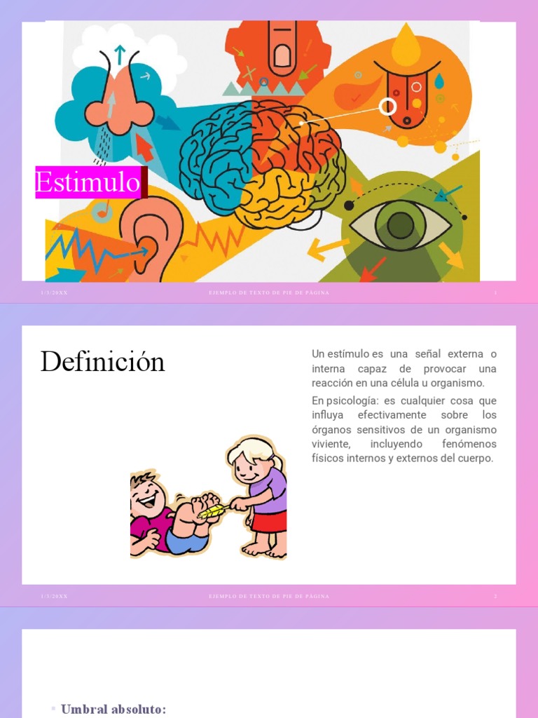 Estimulo | PDF | Sicología | Conceptos psicologicos