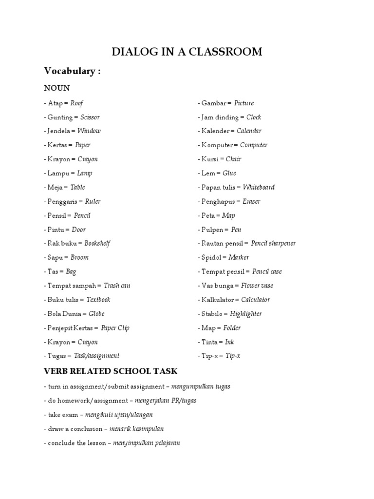 Dialog in Classroom - Meeting 1 | PDF | Writing | Office Work