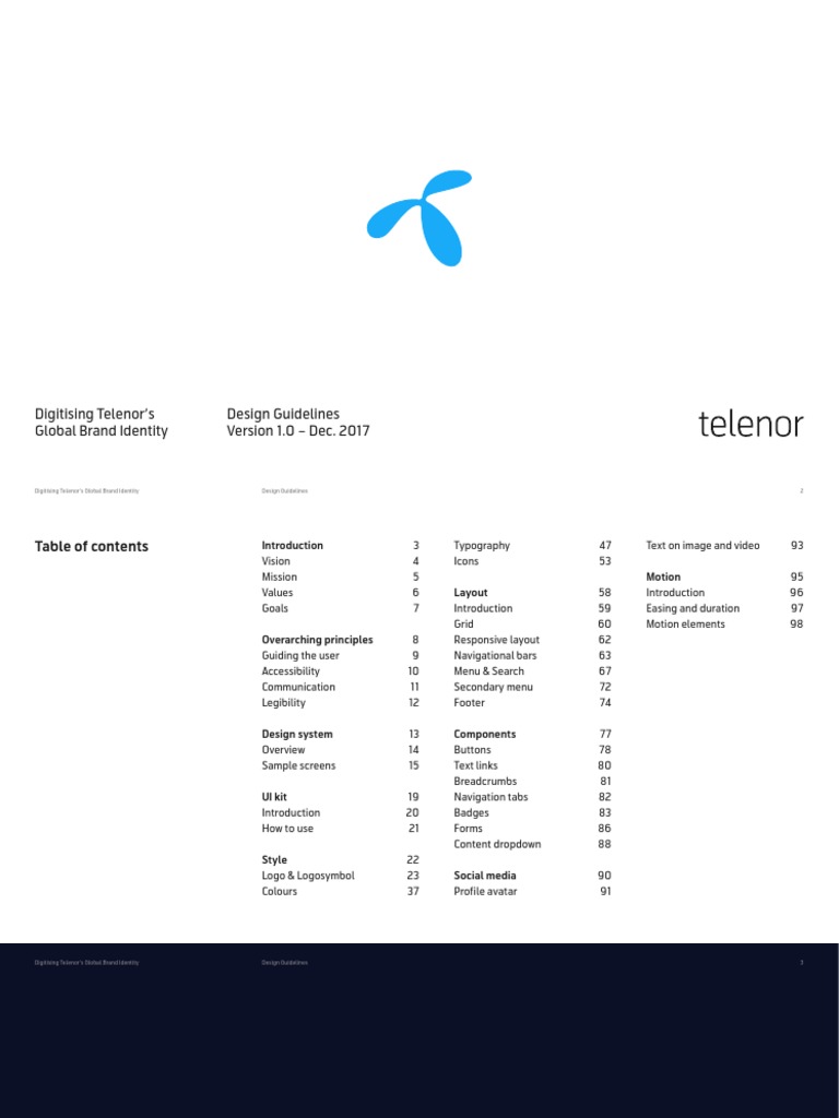 Telenor Design | PDF | Logos | Accessibility