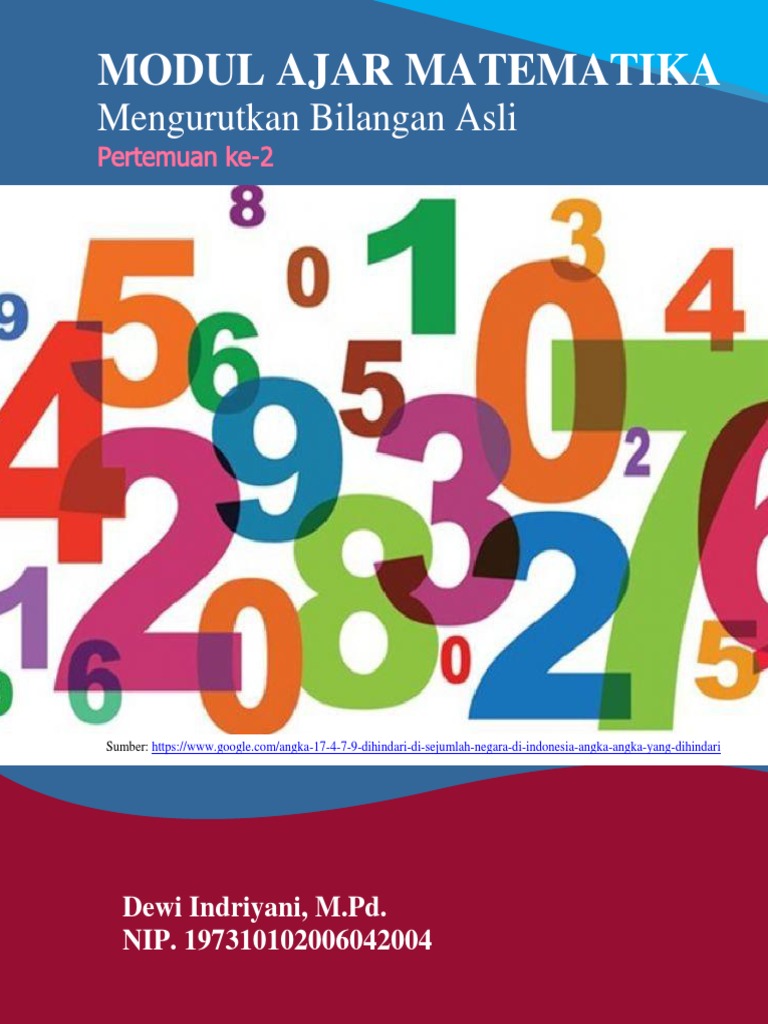 MA Pertemuan 2-Matematika-Kelas 4-Mengurutkan Bil Asli Sampai 100 | PDF