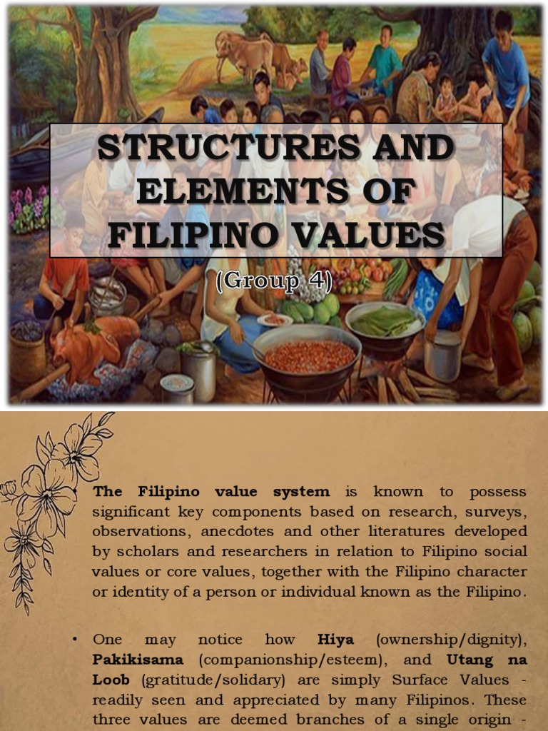Core Elements of Filipino Values | PDF | Psychology | Psychological ...