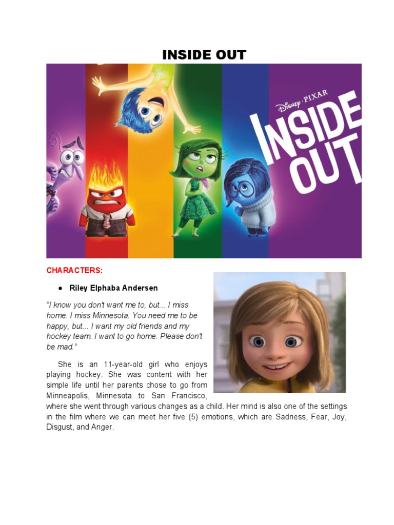 Inside Out Review | PDF | Psychology | Emotions