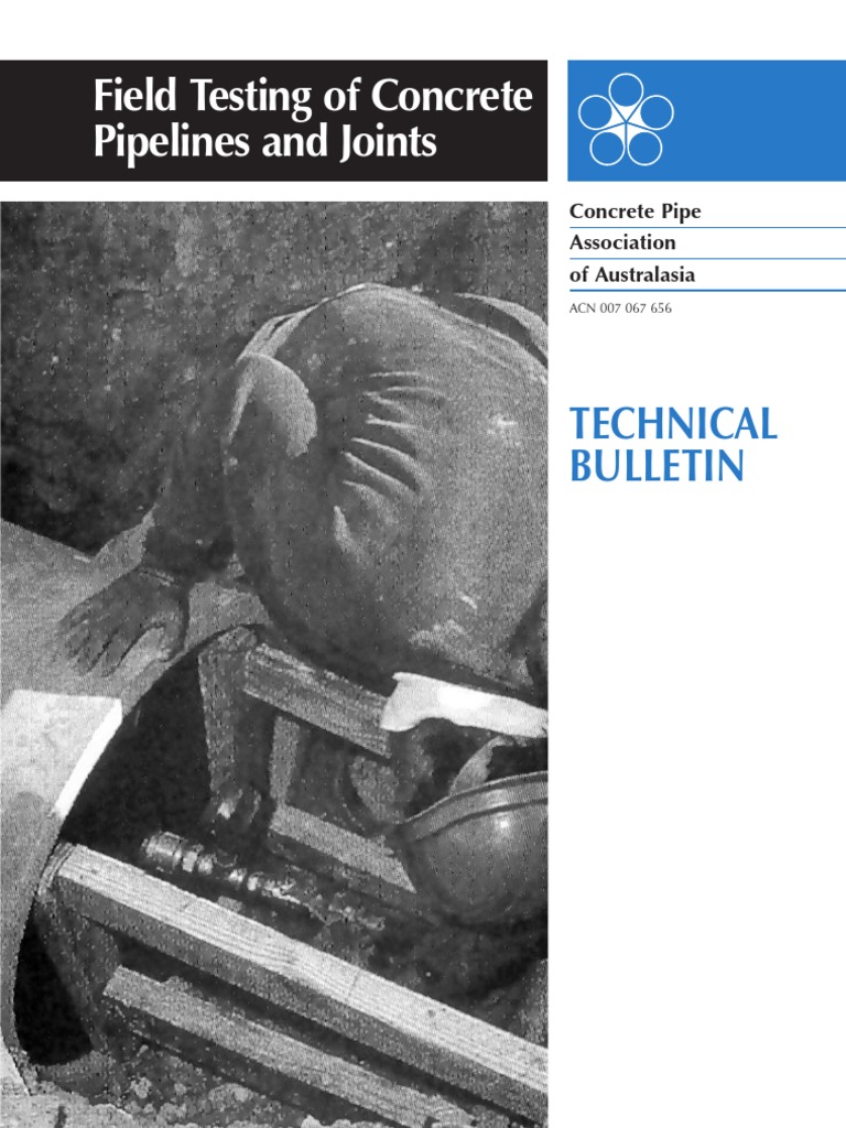 CPAA Field Testing of Concrete Pipelines and Joints | PDF | Pipeline ...