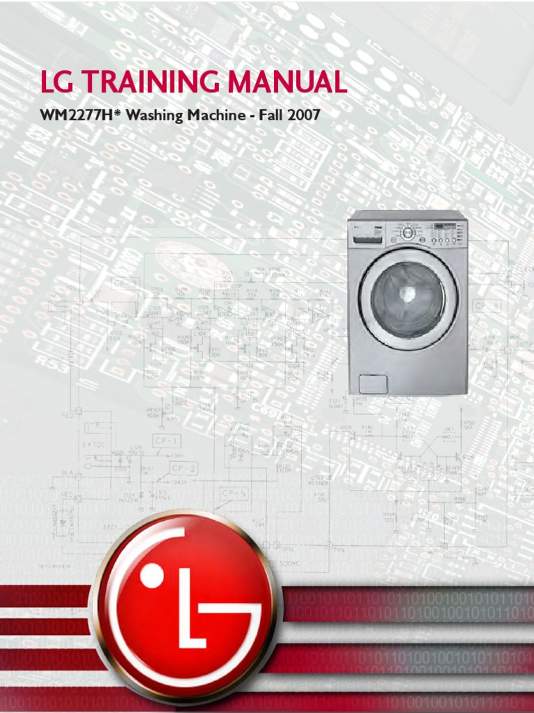 LG Training wm2277h Washing Machine | PDF | Washing Machine | Electric Motor