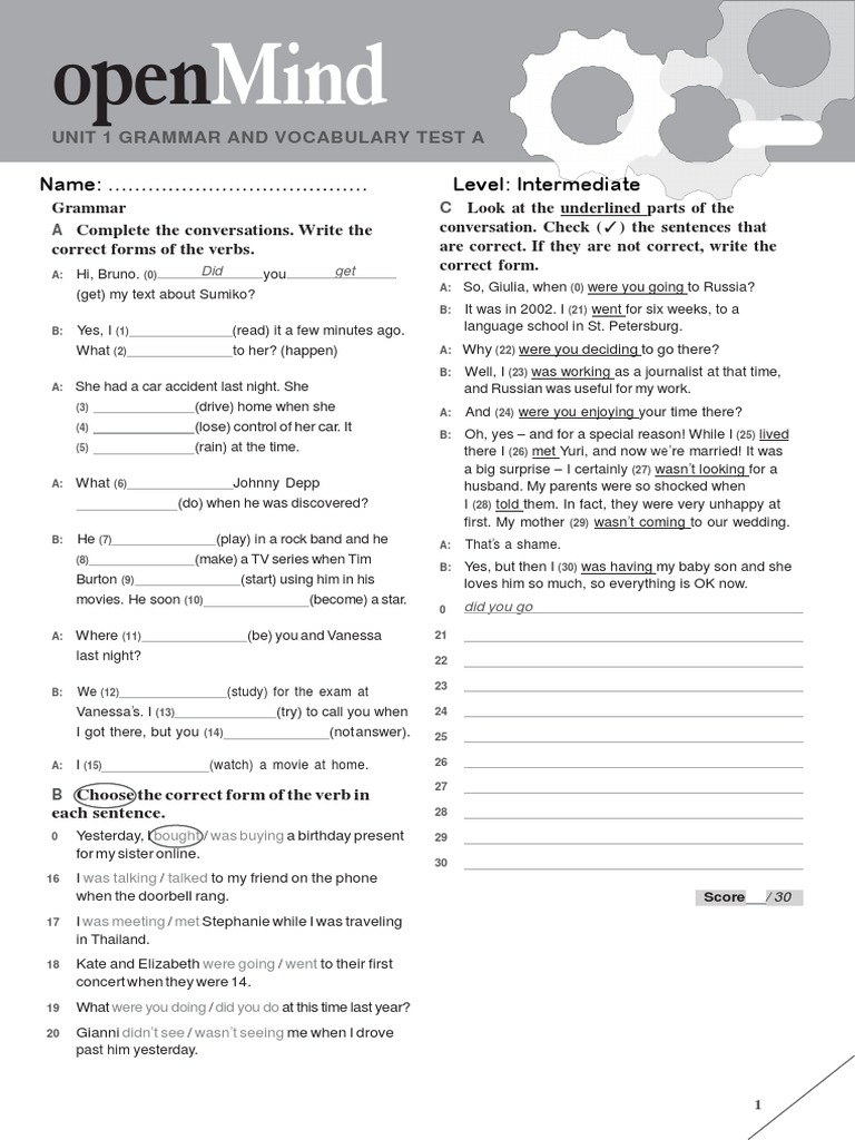 Evaluacion de Entrada - Hyt Ingles IV | PDF