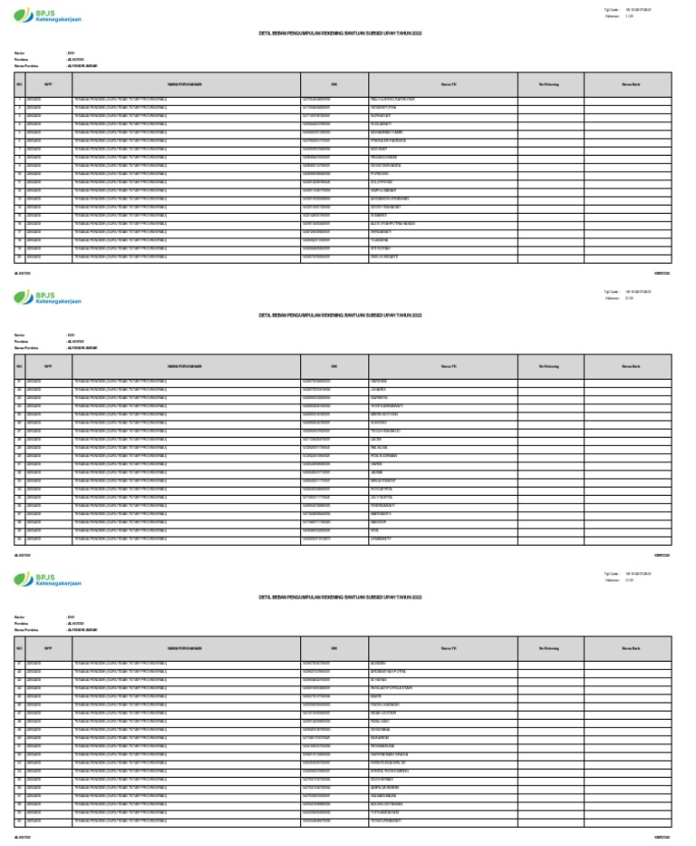Data Guru Yang Belum Input Rekening | PDF