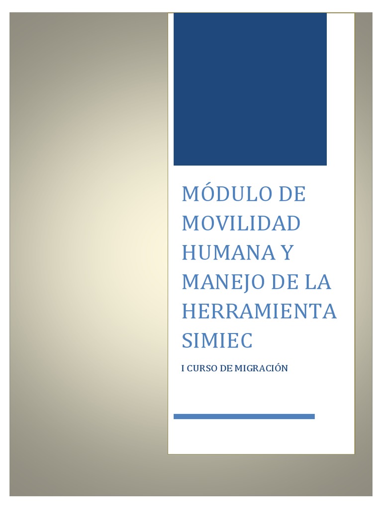Compendio Lomh y Manejo de La Herramienta Simiec | PDF | Visa de viaje ...