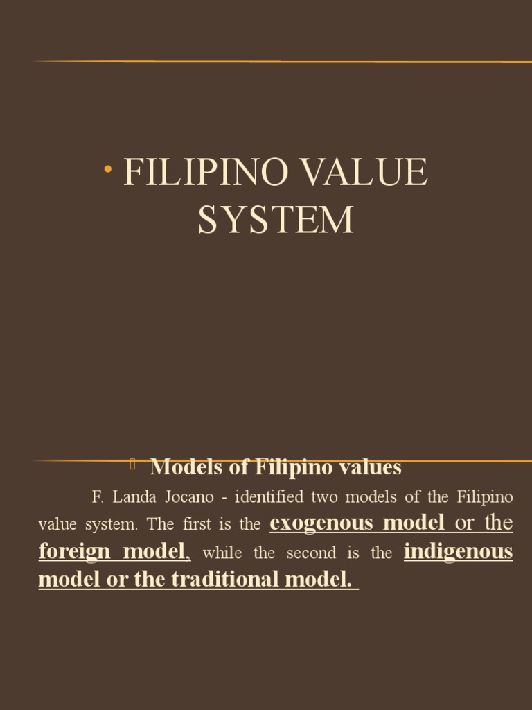 Filipino Value System | PDF