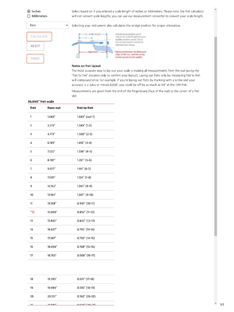 30 Inch 24 Fret Short Scale Bass | PDF