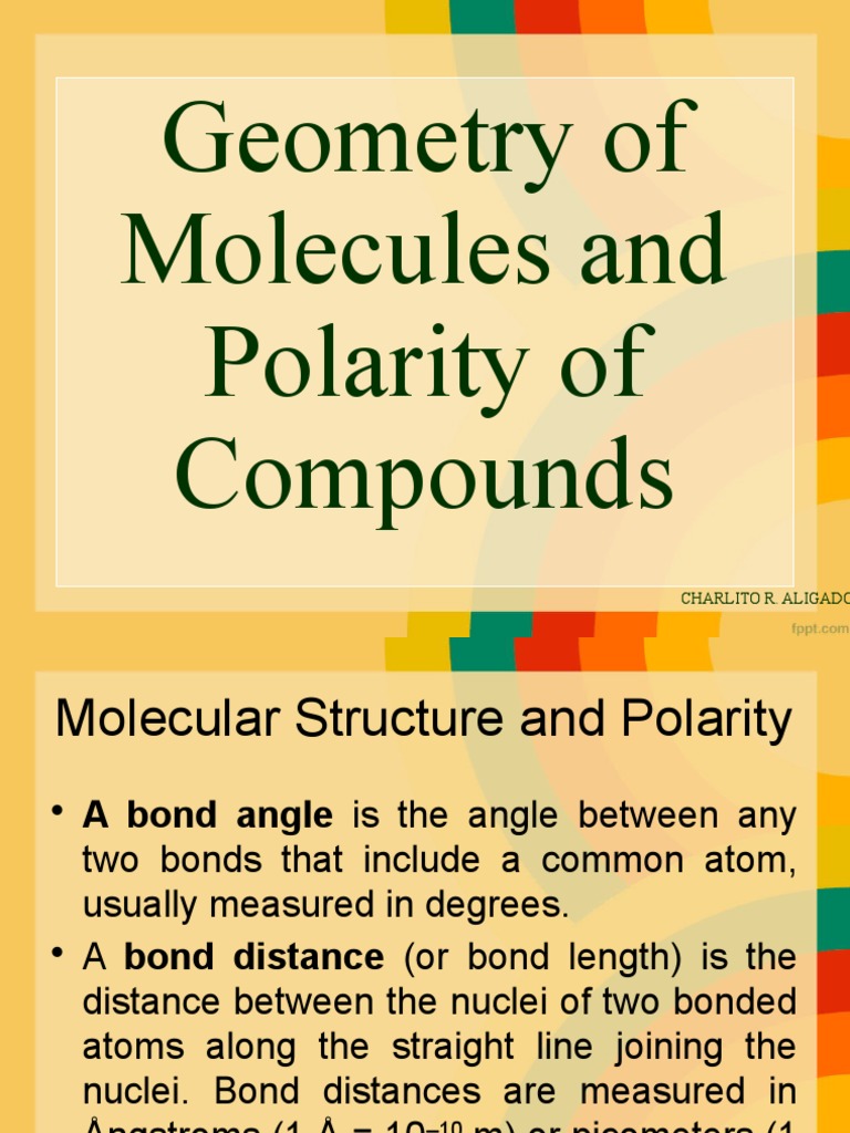 Geometry of Molecules | PDF | Chemical Bond | Molecules