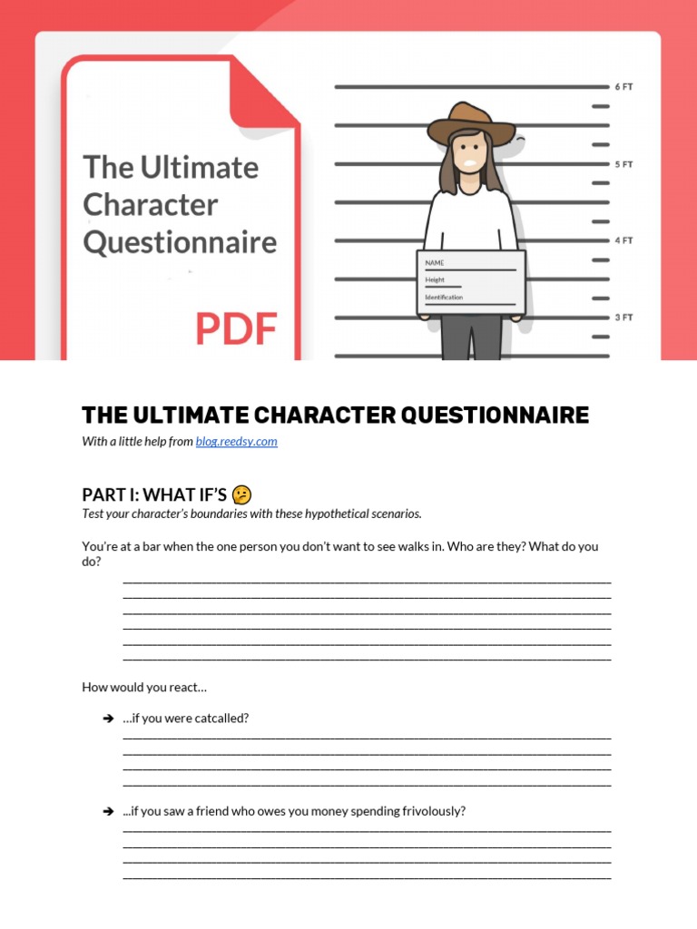 Ultimate Character Questionnaire Guide | PDF | Business