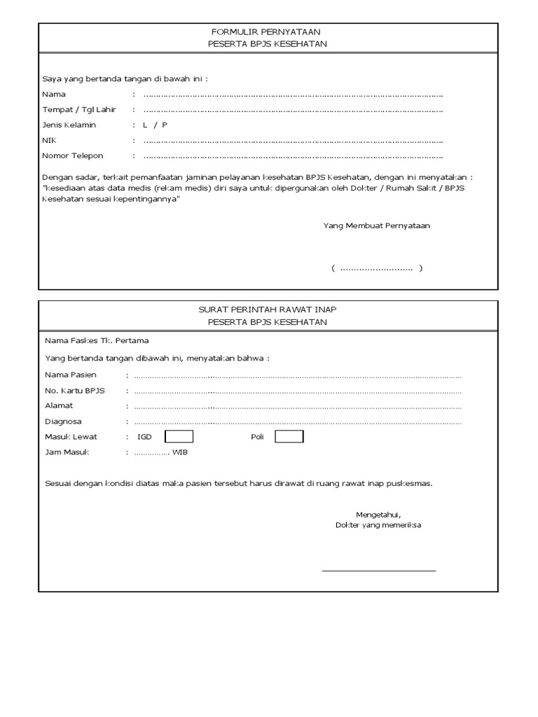Form Klaim Bpjs Baru 2022-1 | PDF | Hukum | Sains & Matematika